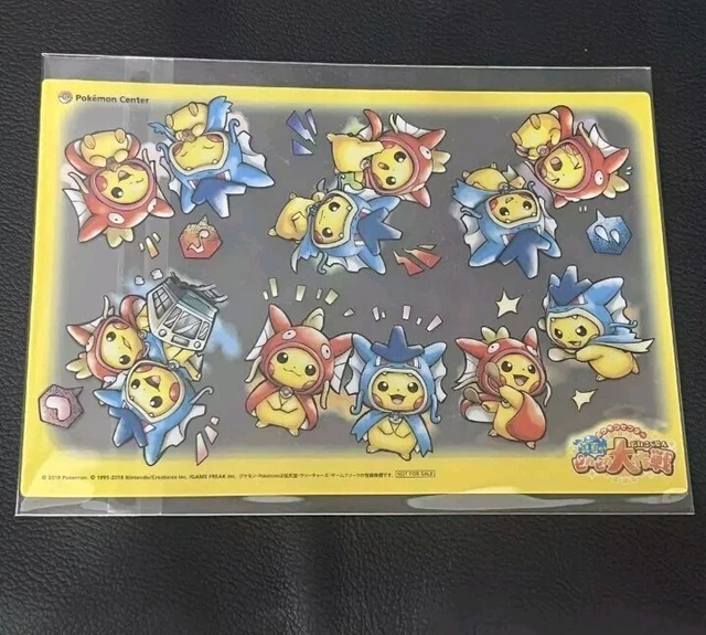 POKEMON CENTER PONCHO Pikachu Gyarados Magikarp Clear Card JAPANESE £ ...