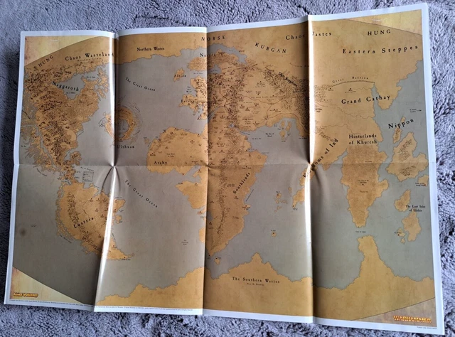 POSTER MAP OF the Warhammer World, Warhammer, Warhammer Fantasy gioco ...