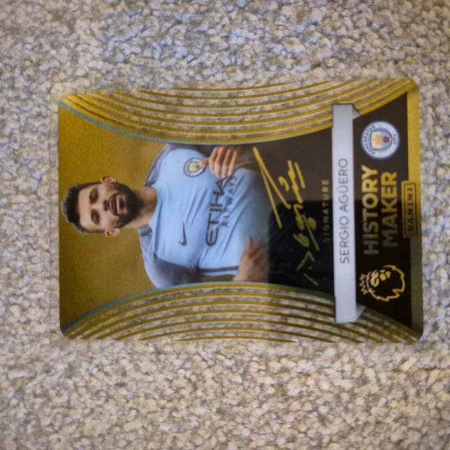 PANINI PREMIER LEAGUE Adrenalyn XL 24/2025 Sergio Aguero Signature ...