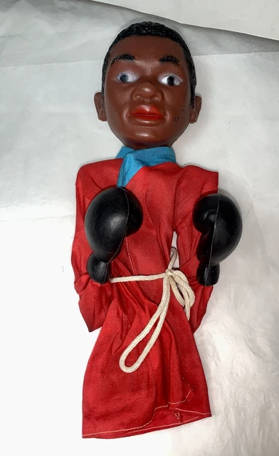 VINTAGE CASSIUS CLAY (Muhammed Ali) Boxer Toy Puppet With Gloves - 10 ...