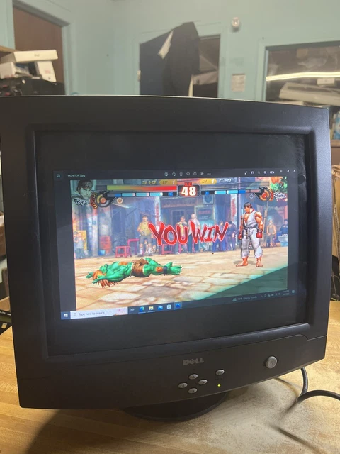 DELL E771P 17& CRT VGA Computer Monitor Retro Gaming windows 98 xp ...