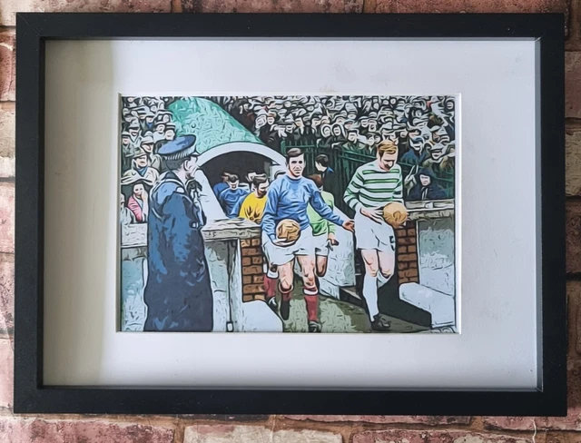 GLASGOW RANGERS LEGENDS john Greig old firm Pop Art Tribute Football ...