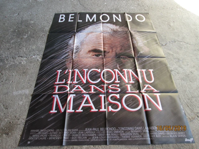 L'INCONNU DANS LA MAISON BELMONDO Affiche cinéma originale f:120/160 pliée 1992 EUR 14,00 ...