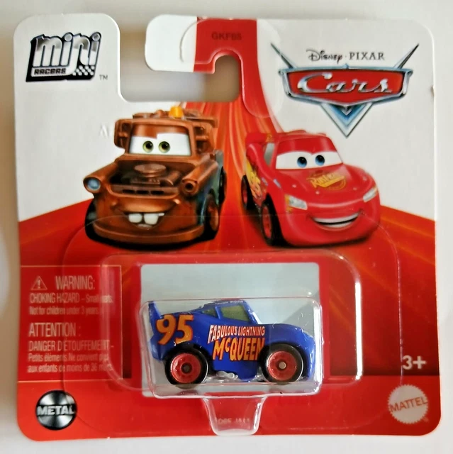 DISNEY PIXAR CARS MINI - FABULOUS LIGHTNING McQUEEN GLD65 - MATTEL £5. ...