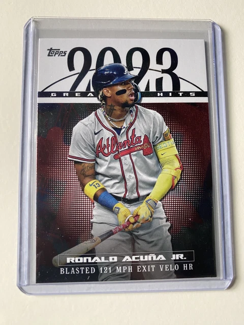 2024 TOPPS SERIES 1 2023 Greatest Hits Ronald Acuna Jr. Atlanta Braves ...