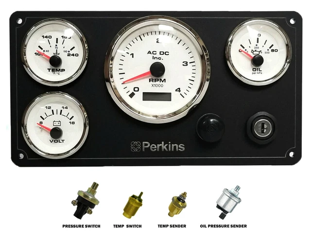 PERKINS ENGINE MARINE Instrument Panel Pre Wired USA Made Package £589. ...