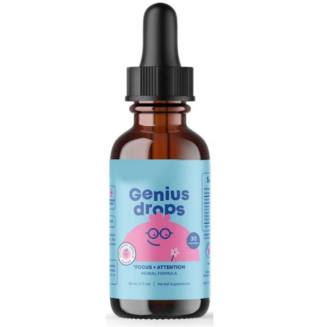 HELP CHILDREN'S GENIUS drops to supplement brain nutrition 30ml R7O4 £6 ...