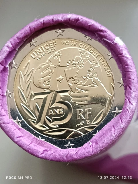 FRANKREICH 2 EURO Gedenkmünze 2021 75 Jahre UNICEF EUR 3,75 - PicClick DE