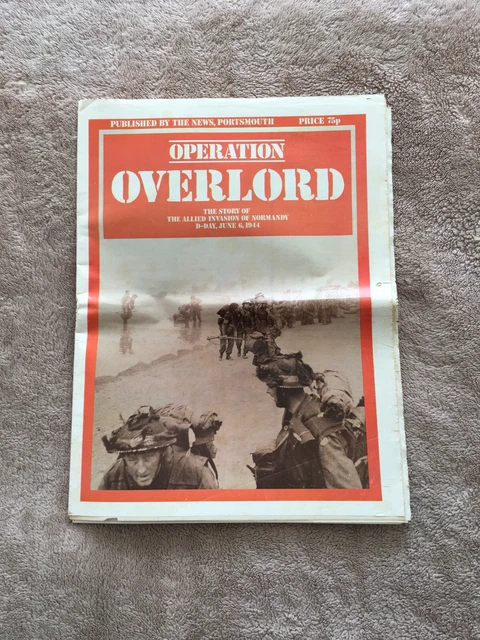 WW2 D DAY overlord operation 6 June 1944 Portsmouth news edition old ...
