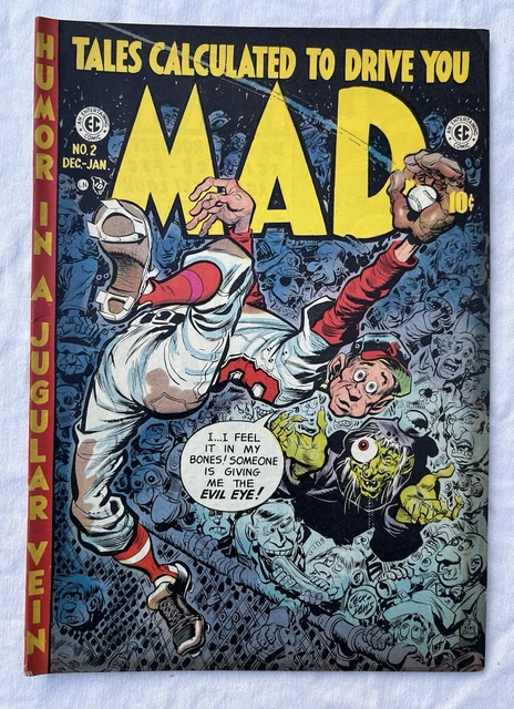 RARE VINTAGE MAD #2 EC Comics 1953 Wally Wood art Golden Age Great ...