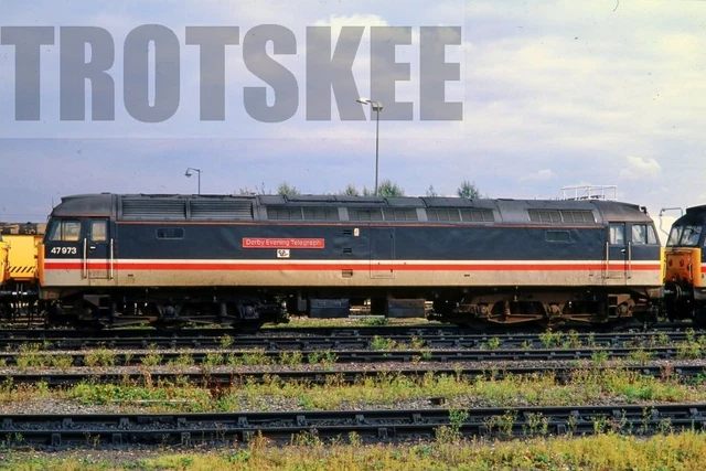 35MM SLIDE BR British Railways Diesel Loco Class 47 47973 1992 Original ...