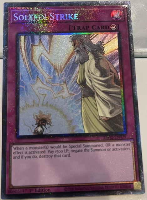 SOLEMN STRIKE 1ª Edición Prismático Coleccionista Raro RA02-EN079 Yu-Gi-Oh! EUR 2,82 - PicClick ES