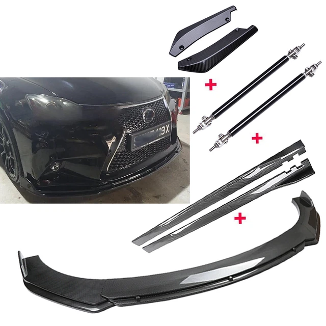 CARBON FIBER FRONT Bumper Rear Splitter Spoiler Side Skirt For Lexus ...