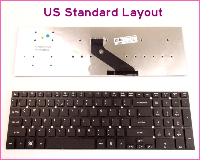 LAPTOP US LAYOUT Keyboard for Acer Aspire KBI170A410 V3-571-9808 EUR 15 ...