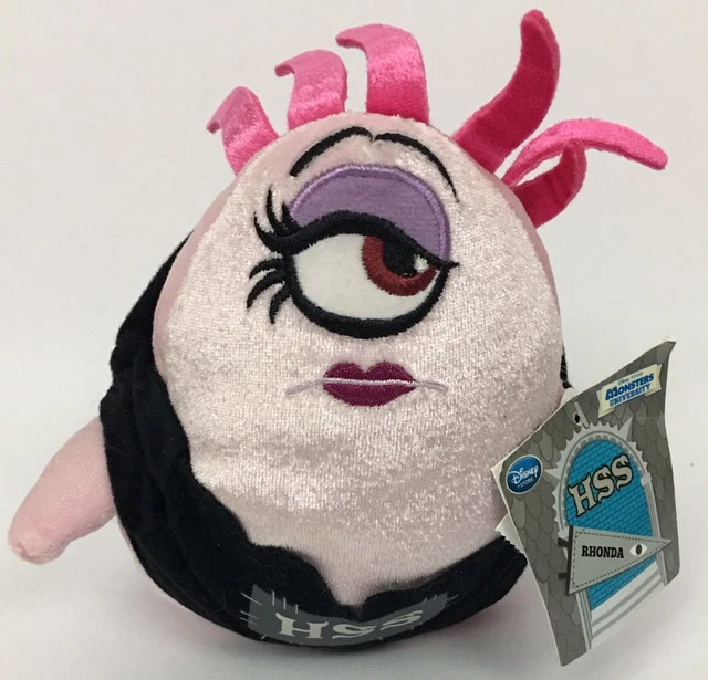 DISNEY STORE MONSTERS University Rhonda Boyd Pink Plush Stuffed Animal ...