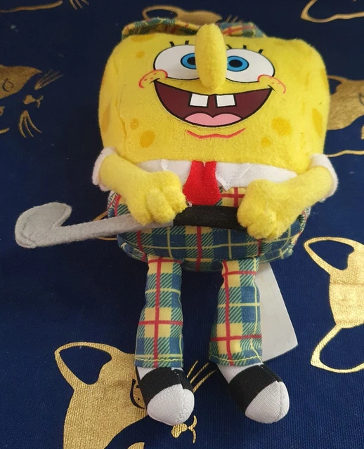 NICKELODEON SPONGEBOB SQUAREPANTS Spongebob Hockey Stick 8" Plush Toy ...