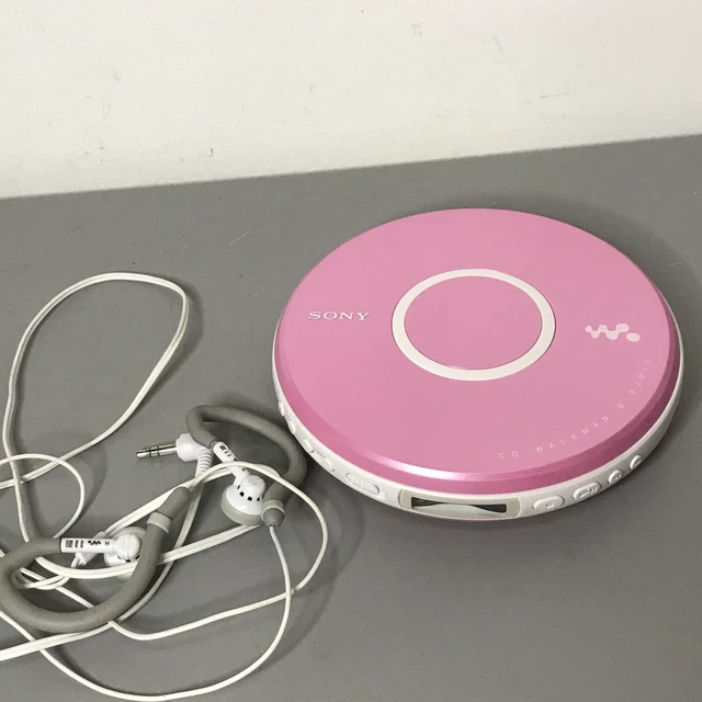 SONY D-EJ011 CD Walkman Portable Discman Player Pink Tested WORKS ...