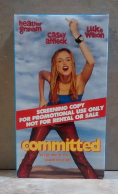 COMMITTED RARE CANADIAN Screening Copy Vhs Tape! Heather Graham $20.00 ...