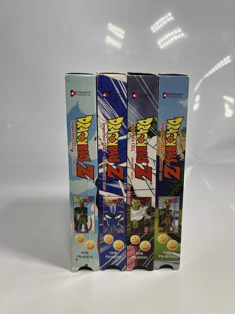 VHS 2001 DRAGON Ball Z Imperfect Cell Uncut Complete Set Of 4 £39.99 ...