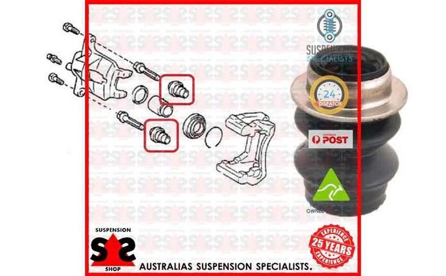 FRONT AXLE BOTH Sides Bellow, Brake Caliper Guide Suit LEXUS GS 300 (JZS160_) EUR 18,60 ...