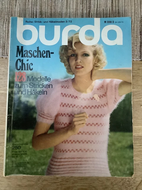 MODE 1972 , Burda Strick - und Häkelmoden 3 / 72 , Maschen Chic , 128 Modelle EUR 5,50 - PicClick DE