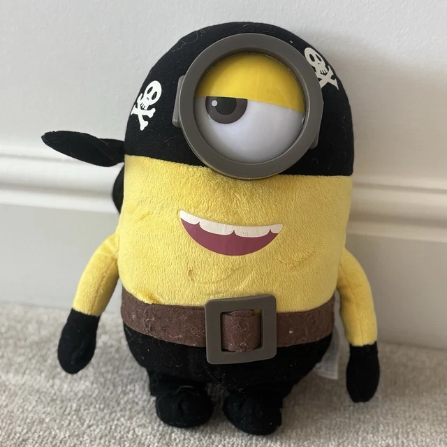 MINIONS DESPICABLE ME Stuart Pirate Plush Soft toy Plastic Goggles £3. ...