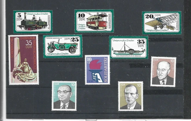 1977 GERMANY DDR Means of Transport Characters Series (GB-653) £2.27 ...