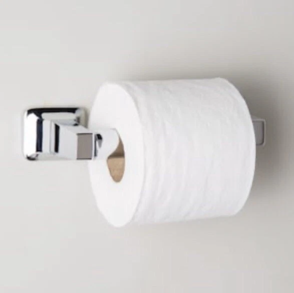 PROJECT SOURCE SETON Chrome Wall Mount Spring-Loaded Toilet Paper ...