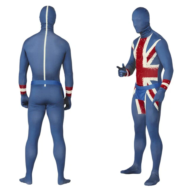 UNION JACK EUROVISION Lycra Body Adultes Costume Déguisement Du Roi ...