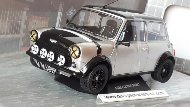 AUSTIN MINI COOPER SPORT SOLIDO S1800608 GRIS 1998 1/18ème miniature ...