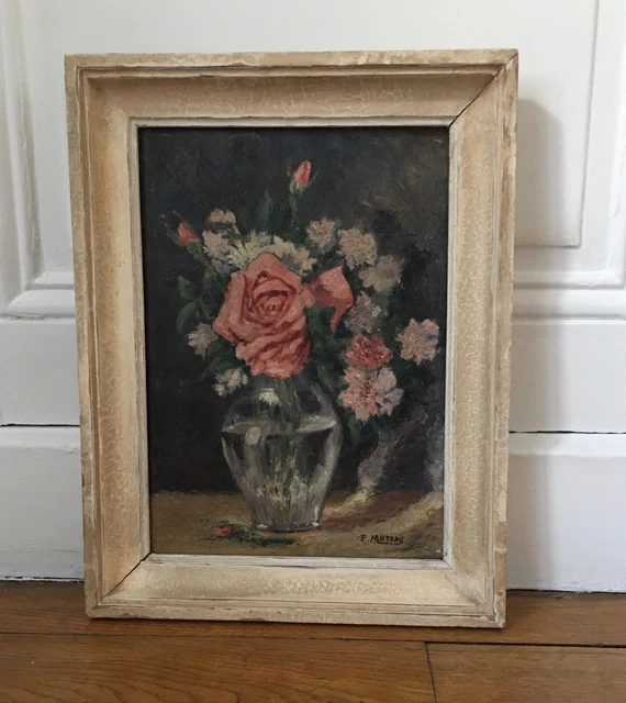 TABLEAU ANCIEN HUILE sur toile signé EUR 48,00 - PicClick FR