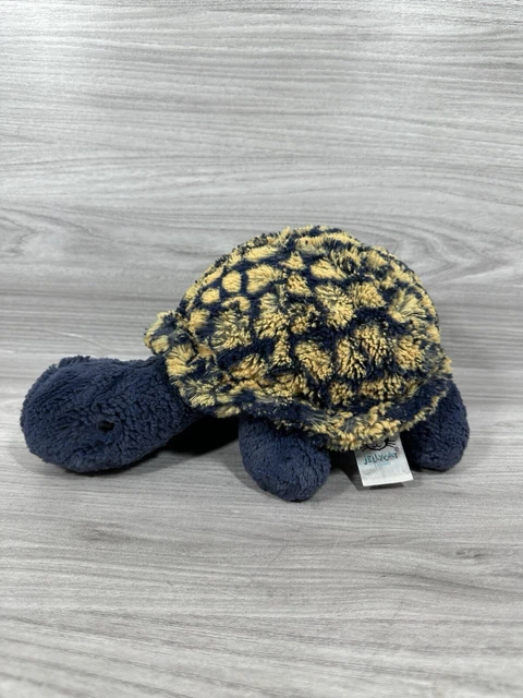JELLYCAT MEDIUM TOOTLE Tortoise 11” Blue/Yellow Turtle Plush Soft Toy ...