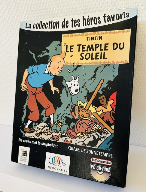JEU CD-ROM TINTIN Le Temple Du Soleil Complet Boite D'origine Herge ...