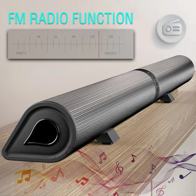 BLUETOOTH 5.3 3D Surround Sound Bar Wireless TV Home Theater Soundbar ...