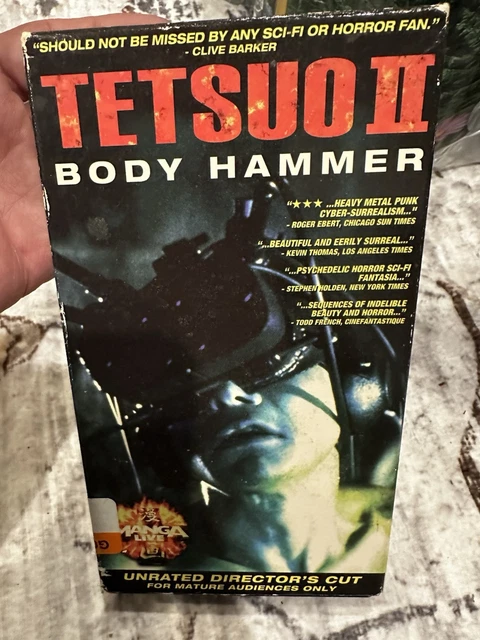 VTG. 1991 TETSUO II 2 Body Hammer VHS Unrated Director's Cut Manga ...