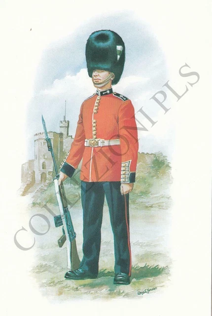 CARTOLINA/POSTCARD CHARLES STADDEN BMU40: Guardsman, Welsh Guards, 1973 ...