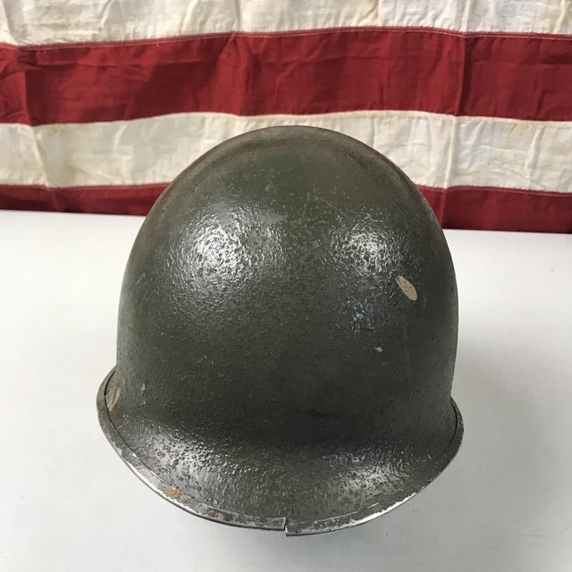 ORIGINAL WWII WW2 US Army USMC M1 Helmet Front Seam BY14 £57.53 ...
