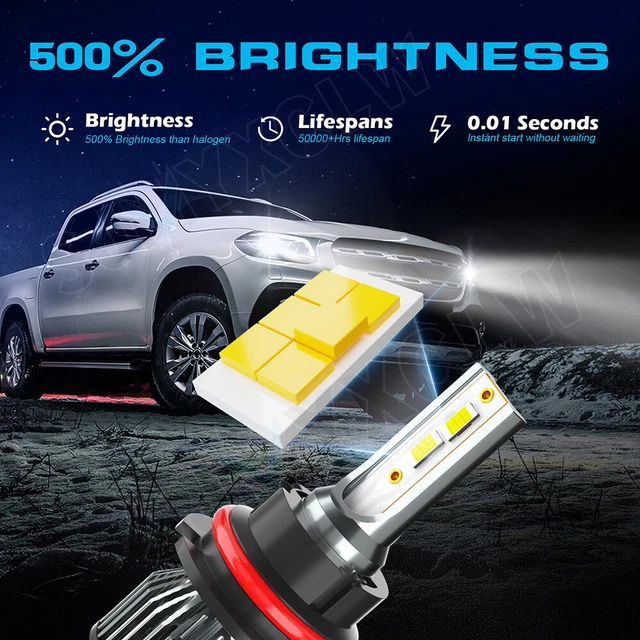 FOR NISSAN JUKE 2011-2014 - 4X 6500K LED Headlight Hi/Lo Beam + Fog ...