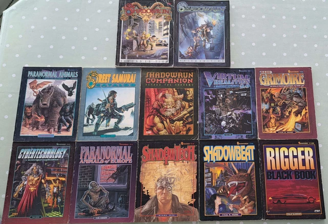 2ND/3RD EDITION SHADOWRUN Core Rules and 2nd Edition Sourcebooks ...