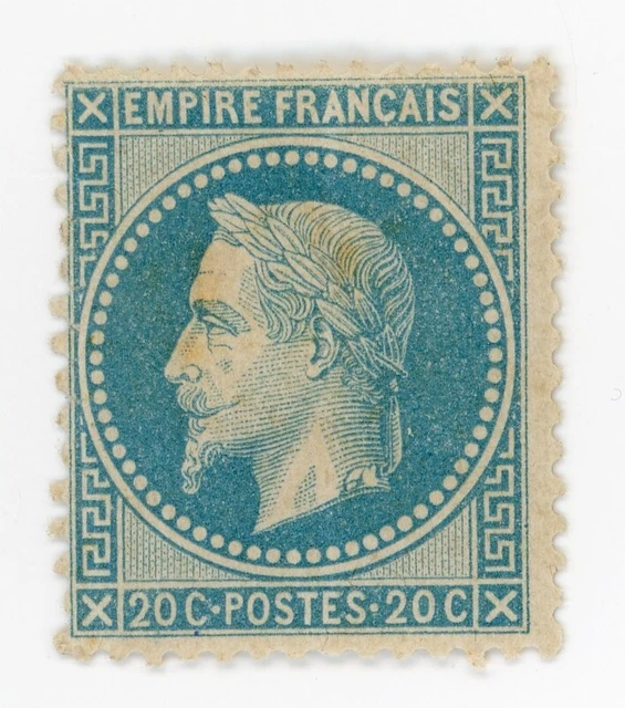 TIMBRE NAPOLÉON III (Empire lauré) N°29B-20c bleu, type II Non Oblitéré EUR 20,00 - PicClick DE