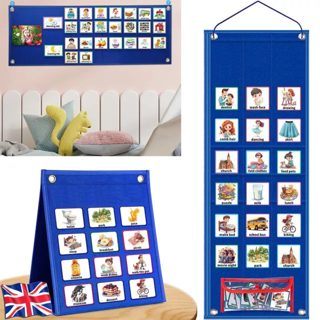 FOR KID VISUAL Schedule Planner Chore Chart Calendar 96 Cards Self ... FOR KID VISUAL Schedule Planner Chore Chart Calendar 96 Cards Self ...