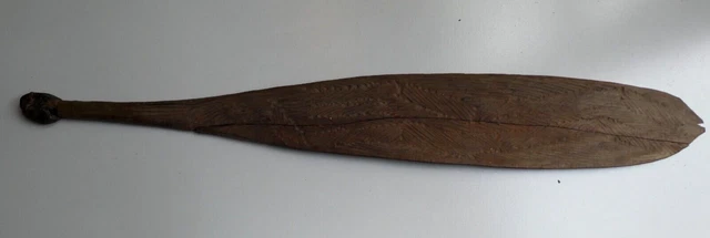 OLD WEST AUSTRALIAN Aboriginal Woomera Spear Thrower Incised Zig Zag ...
