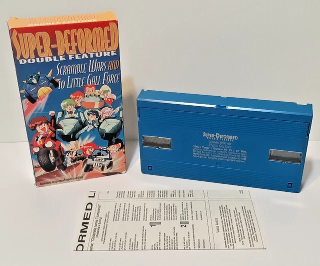 SUPER DEFORMED DOUBLE Feature Blue VHS WITH Liner Notes, Ten Little ...