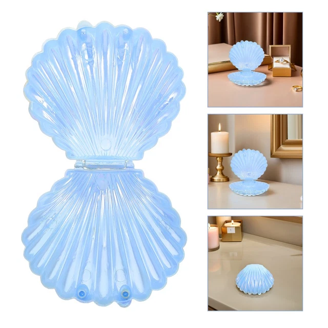 15 PCS RING Bearer Box Shell Candy Boxes Sea Shells Storage Case £17.25 - PicClick UK