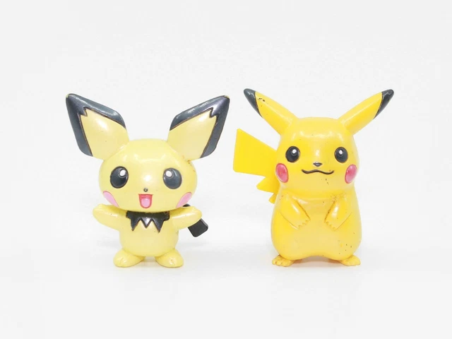 PICHU & PIKACHU Pokemon TOMY CGTSJ Mini Figures - VINTAGE VARIANT EUR ...