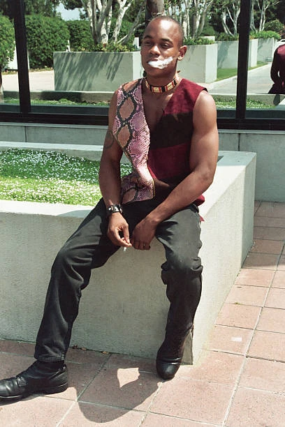 BOKEEM WOODBINE AT HBO's Screening of Strapped at USC in LA, C 1993 Old ...