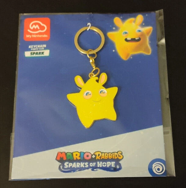 MARIO + RABBIDS Sparks of Hope Star Keychain My Nintendo Rewards £10.61 ...