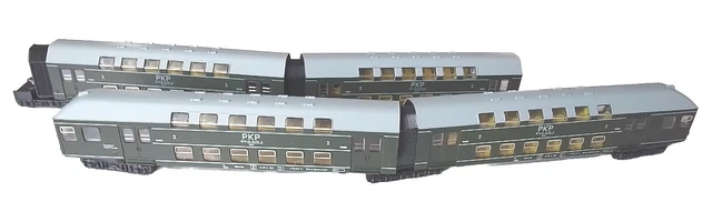 MODELLEISENBAHN SPUR TT doppelstockwagen der PKP EUR 57,00 - PicClick DE
