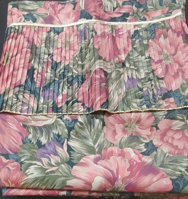 SHOWER CURTAIN - Fancy - Large Floral with Valence - Polyester - 68" x ...