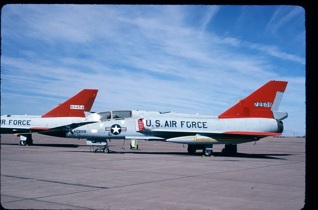 767-04 ORIGINAL K64 AIRCRAFT SLIDE: USAF Convair QF-106B Delta Dart 57 ...